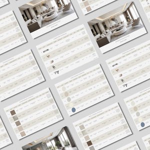 Interior Design FF&E Schedule Template, Furniture and Finishes Schedule ...