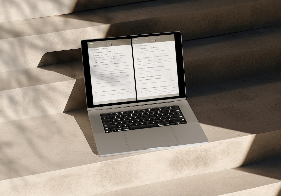 Interior Design Client Questionnaire Kitchen Template Client Onboarding ...