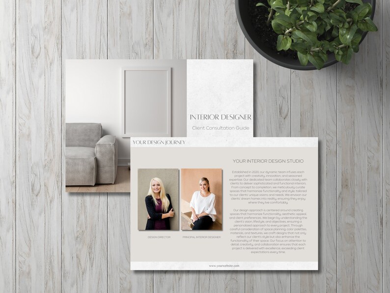 Interior Design Client Consultation Guide Template, Minimalist Interior ...