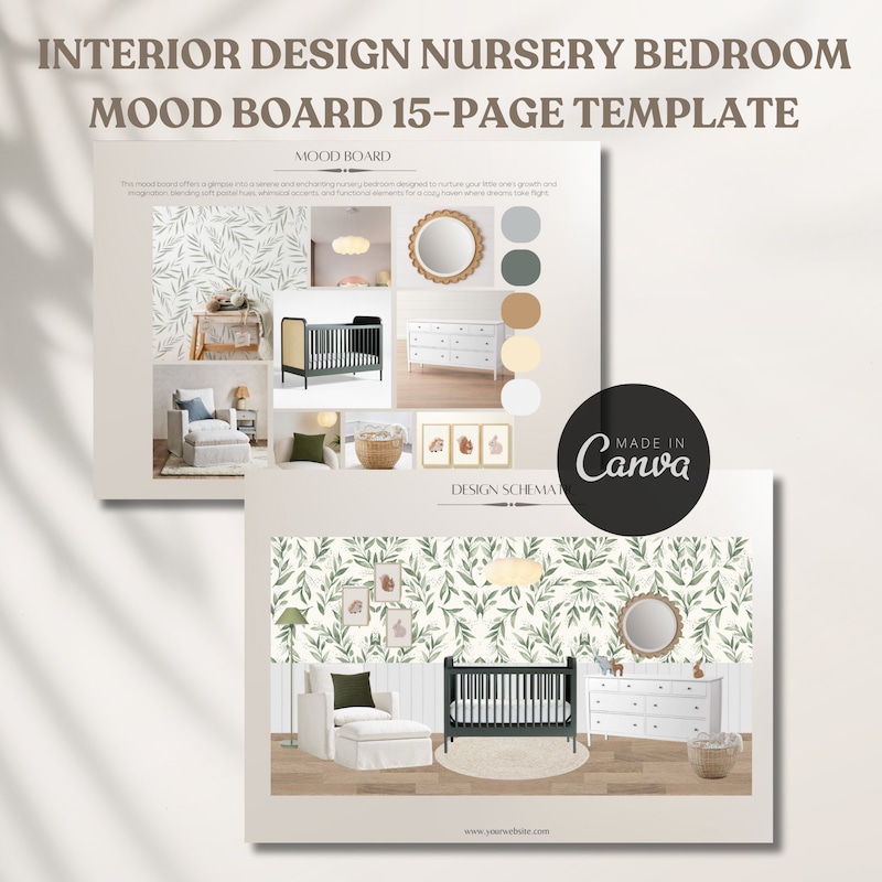 Nursery Room Mood Board - Etsy