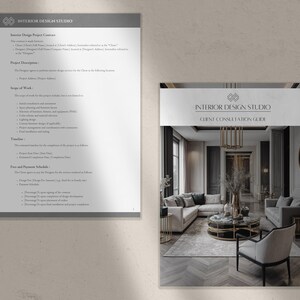 Modern Minimalist Interior Design Client Contract and Client Guide ...