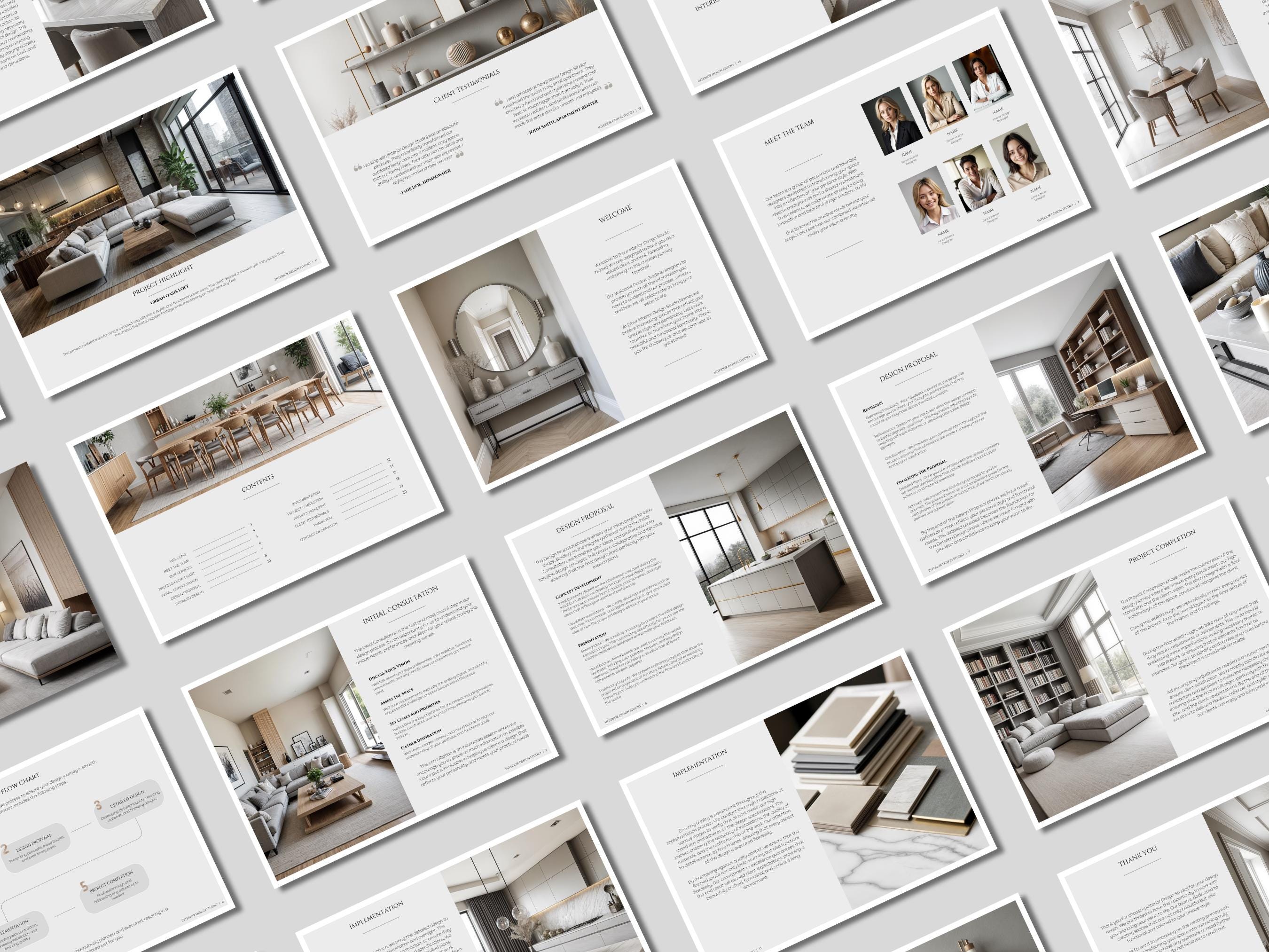 Interior Design Client Welcome Guide Template Interior Design Studio ...