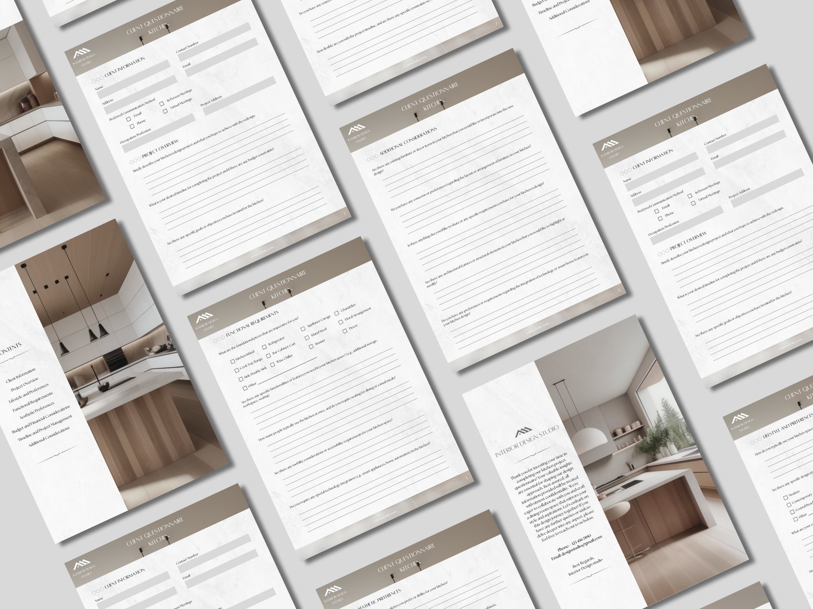 Interior Design Client Questionnaire Kitchen Template Client Onboarding ...