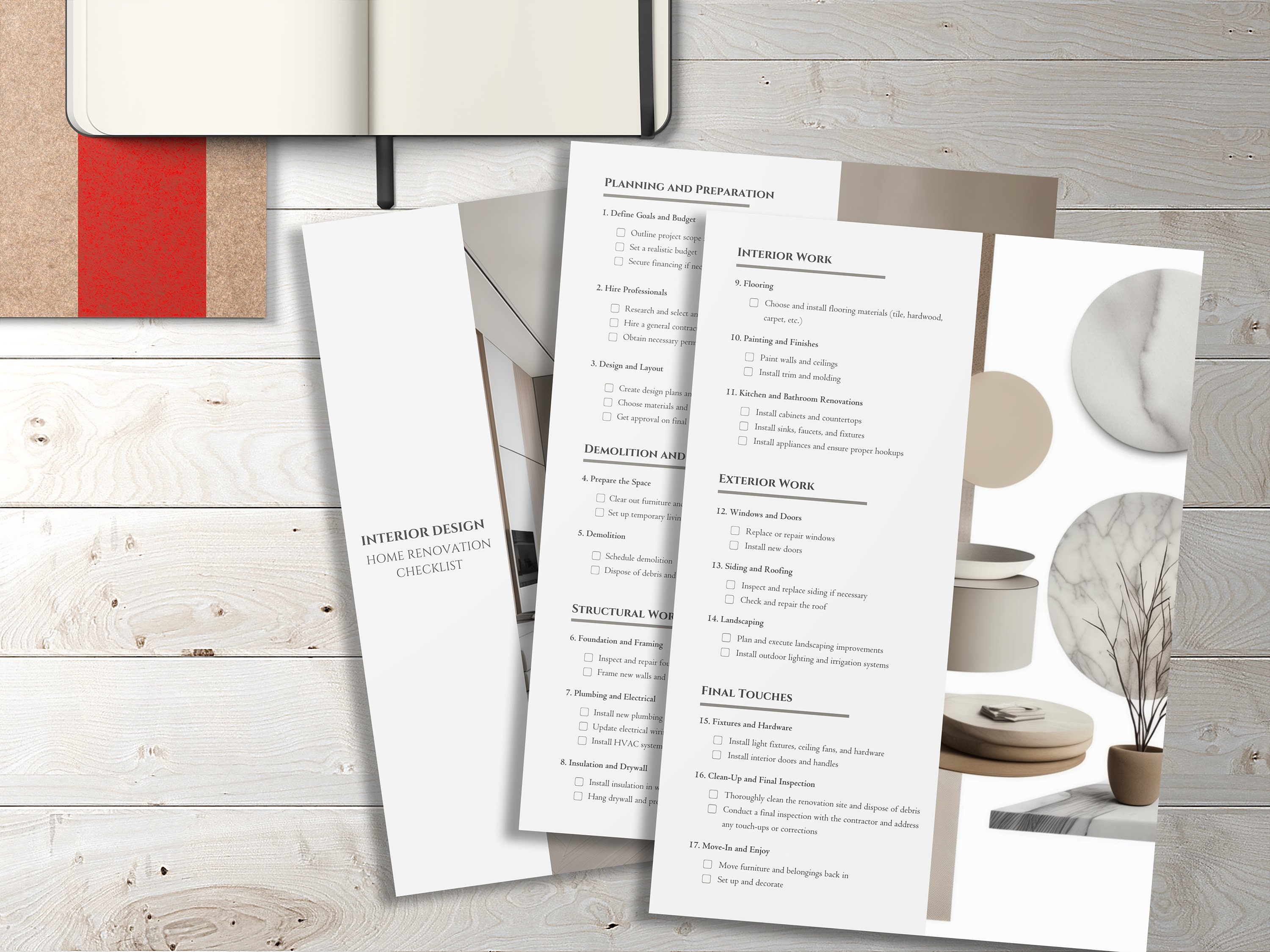 Interior Design Home Renovation Checklist Template Home Project ...