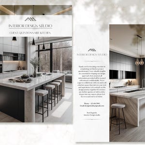 Modern Interior Design Client Questionnaire Kitchen Template Client ...