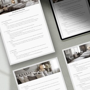 Interior Designer Checklist Bedroom Renovation Project Template ...