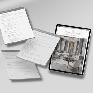 Modern Minimalist Interior Design Client Contract and Client Guide ...