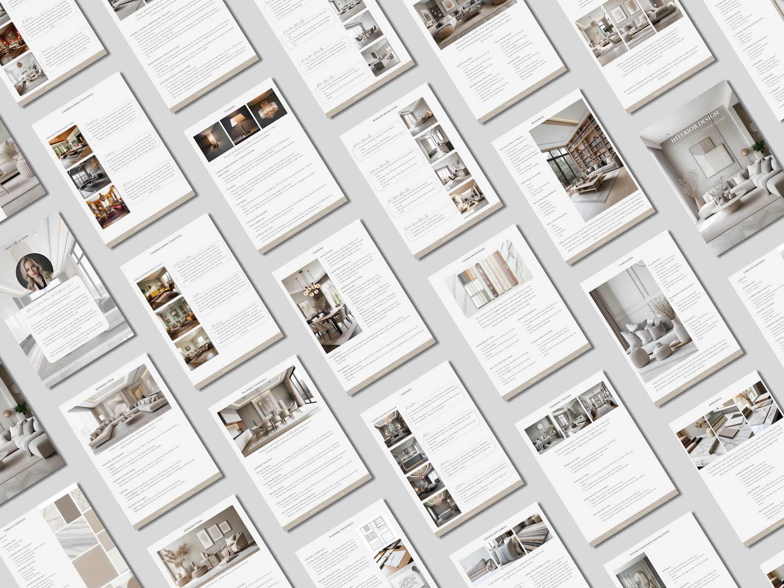 Interior Design Ebook Template How to Style Your Home Guide Home Design ...