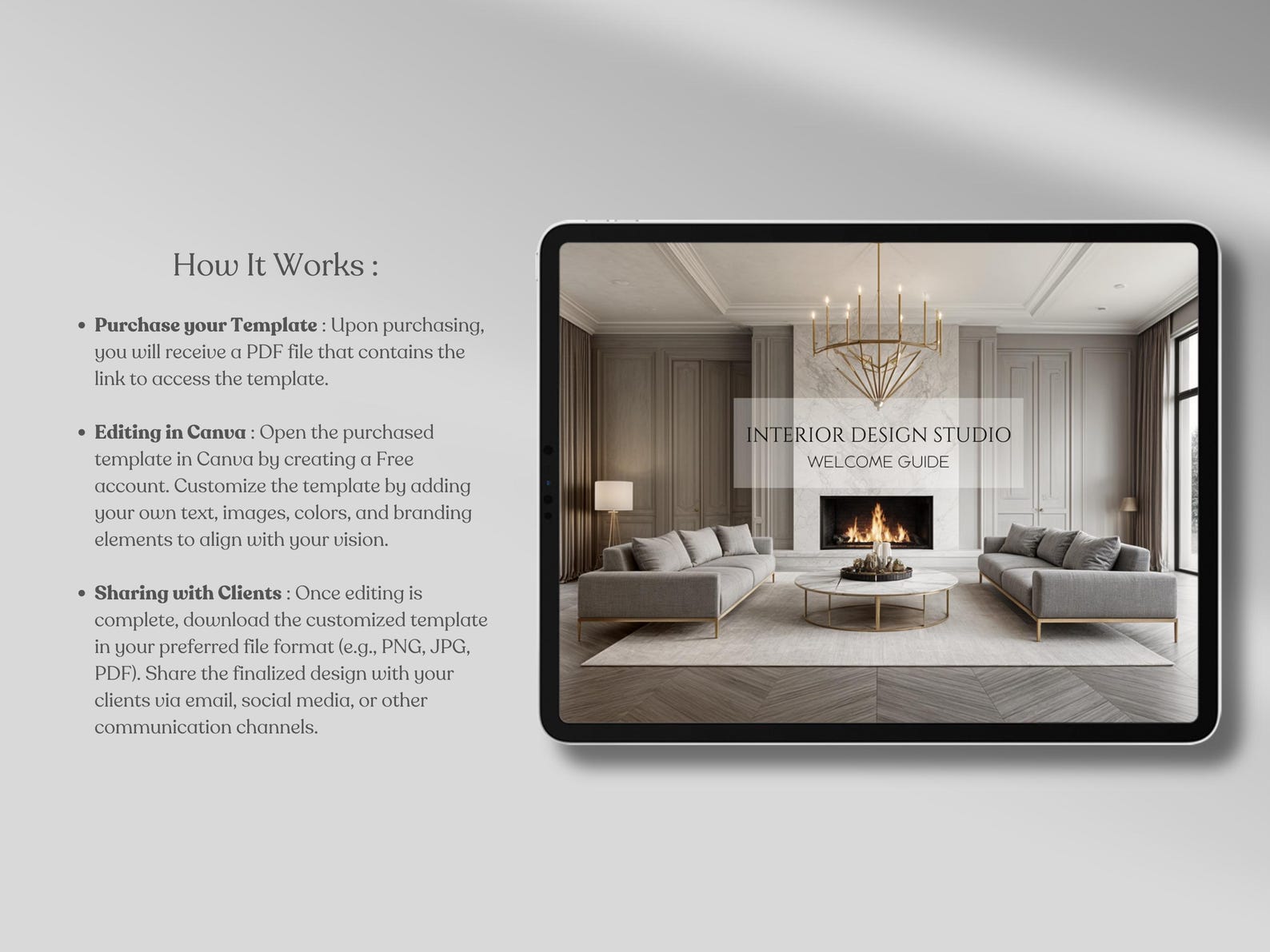 Interior Design Client Welcome Guide Template Interior Design Studio ...