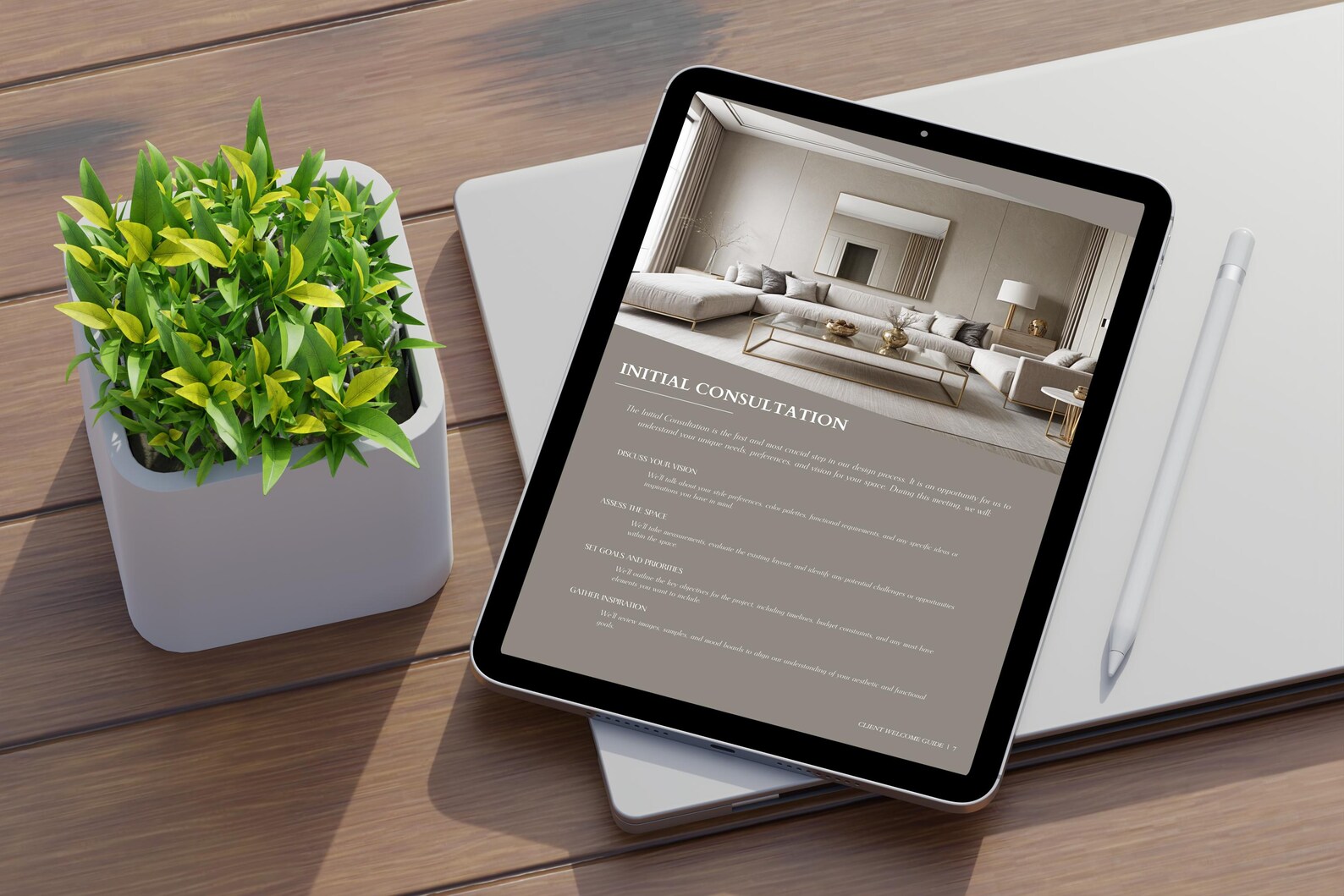 Interior Design Client Welcome Guide Template, Interior Design Studio ...