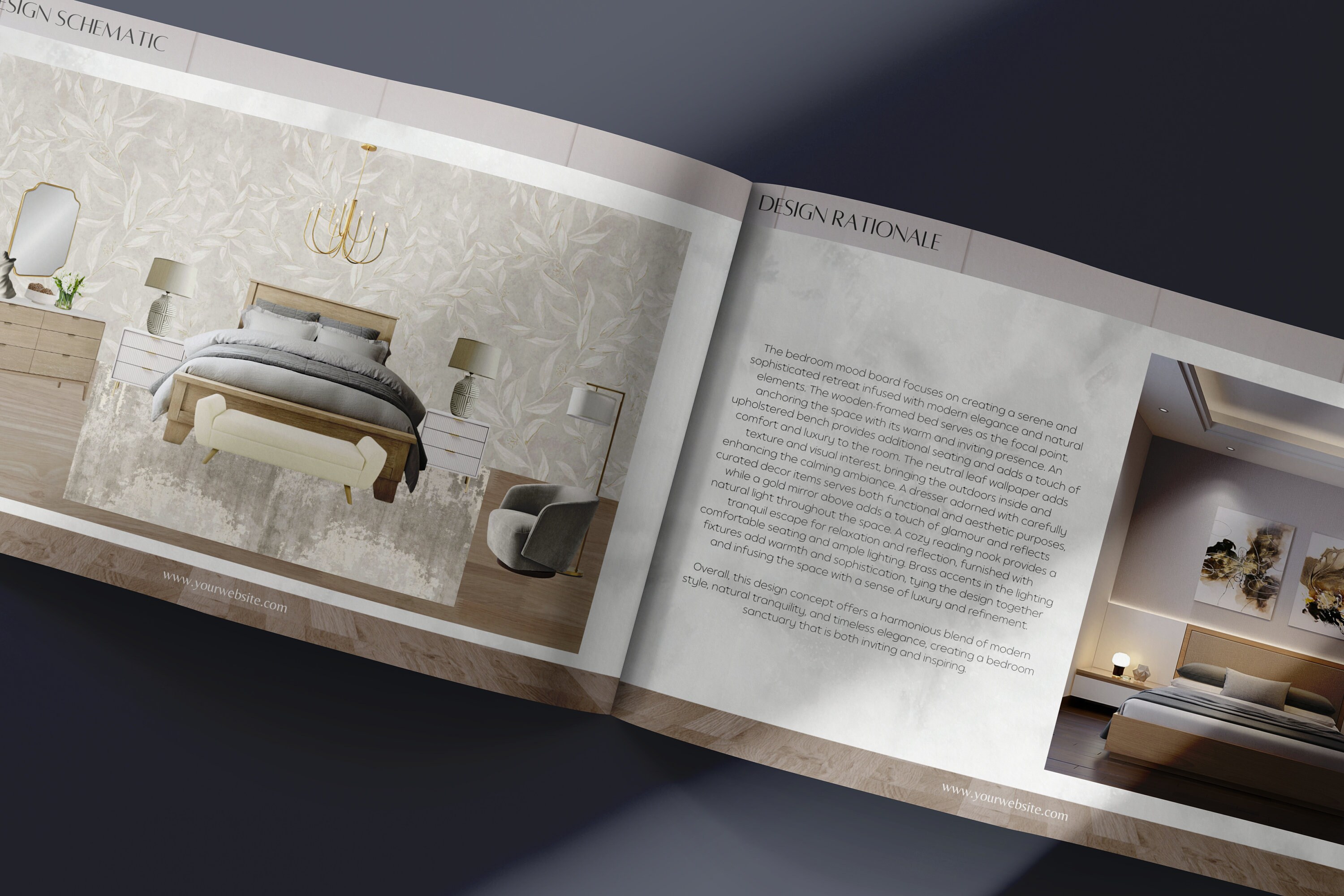 Interior Design Client Presentation Mood Board Template, Contemporary ...