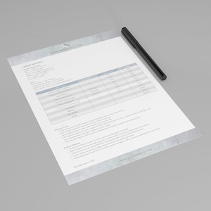 Interior Design Client Invoice Template, Minimalist Invoice Template ...