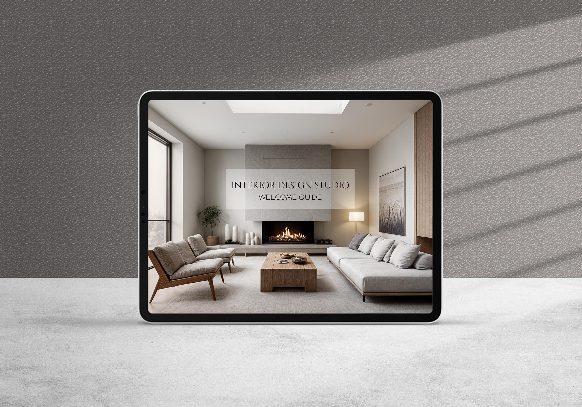 Interior Design Client Welcome Guide Template Interior Design Studio ...