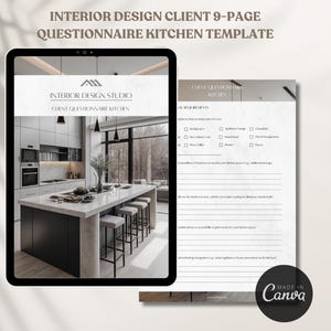 Modern Interior Design Client Questionnaire Kitchen Template Client ...