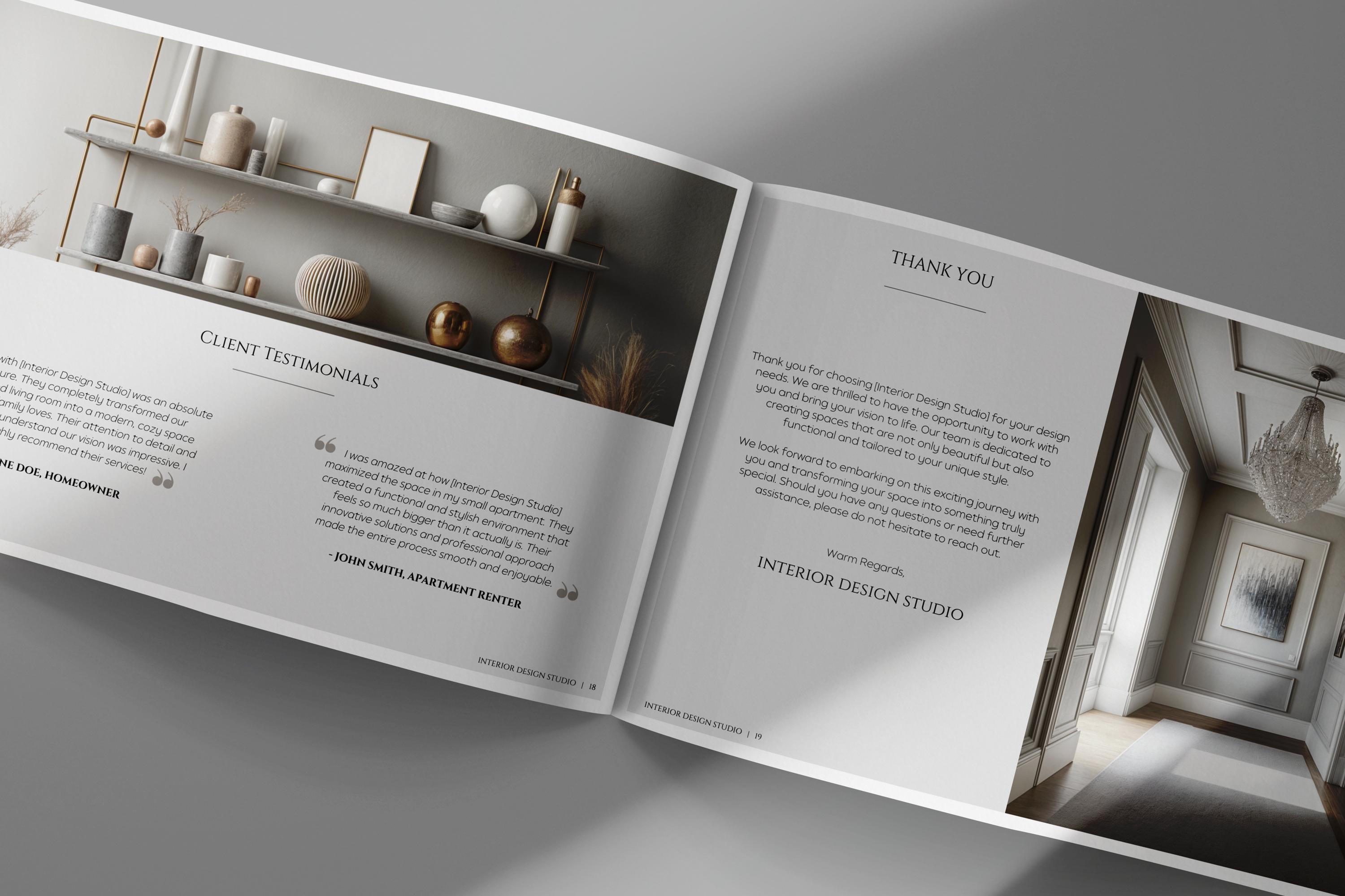 Interior Design Client Welcome Guide Template Interior Design Studio ...