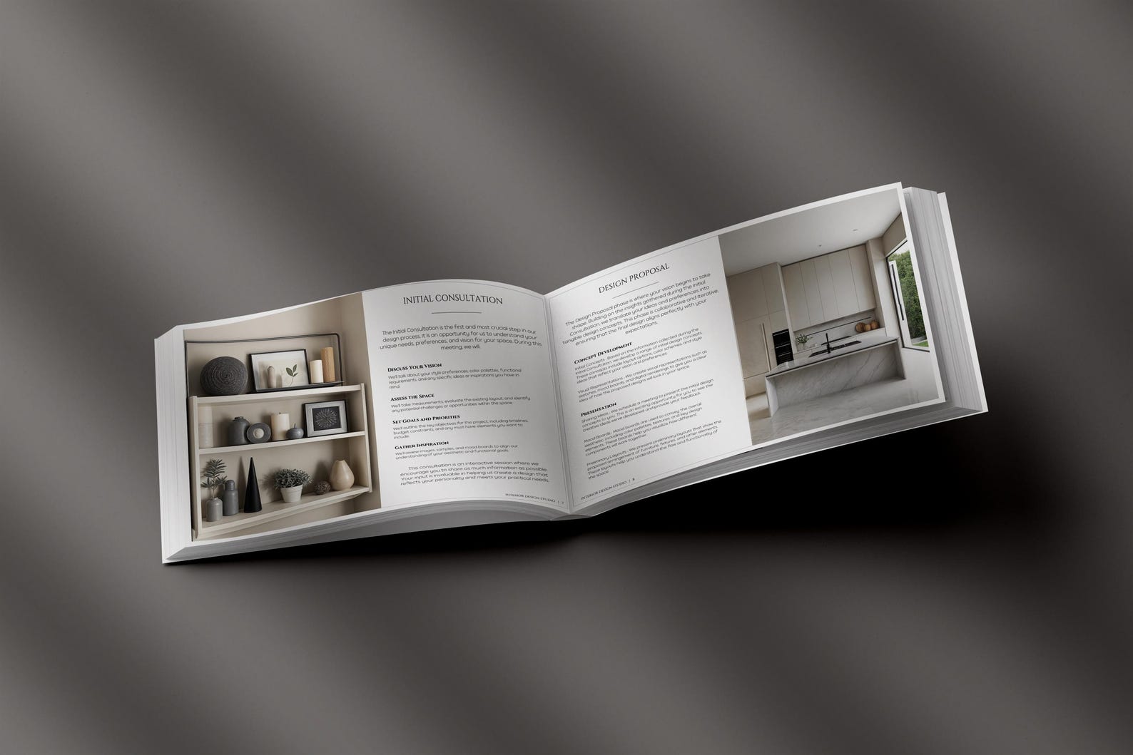 White Minimalist Interior Design Client Welcome Packet Template ...