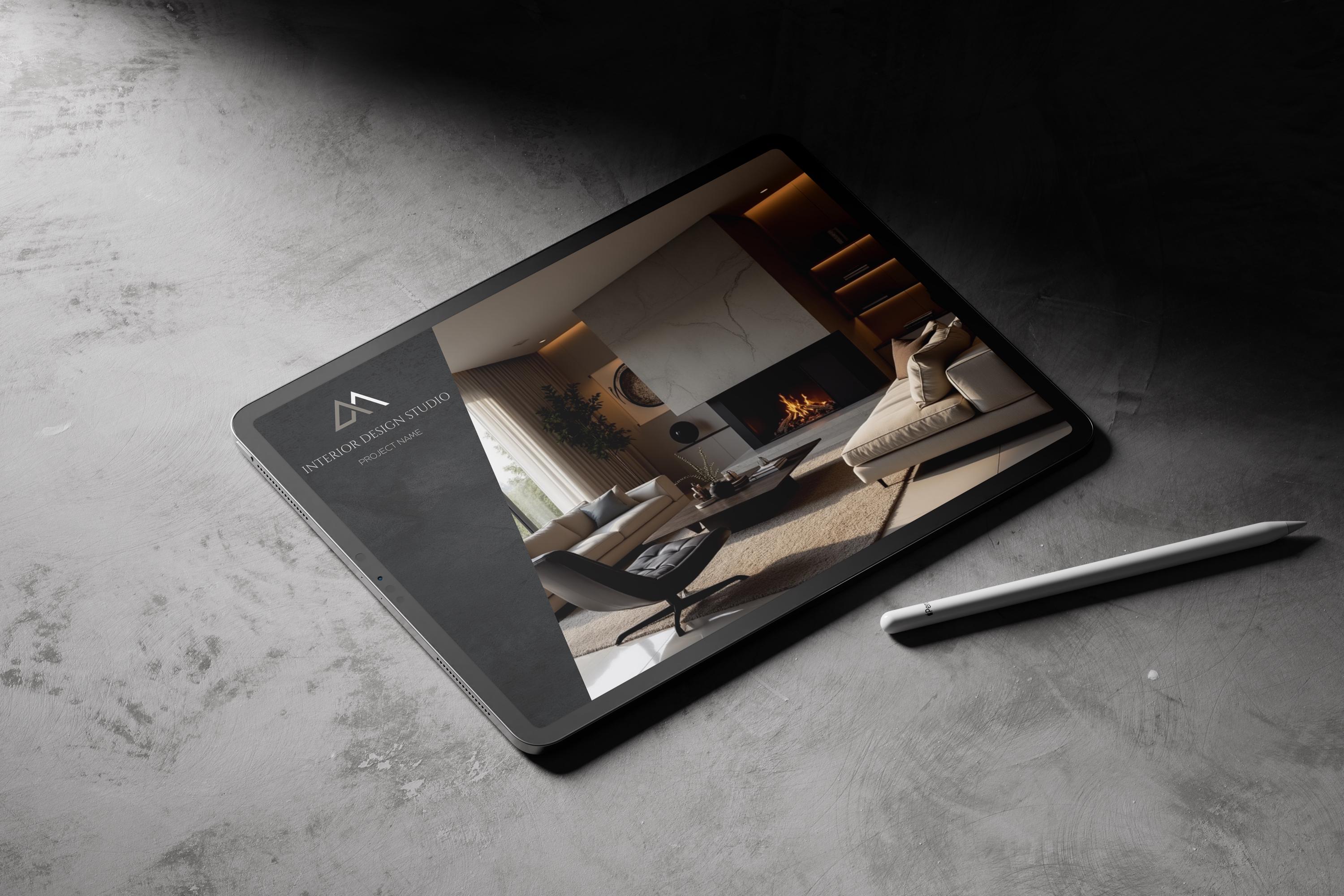 Interior Design FF&E Schedule Template, Black Modern Design Project ...