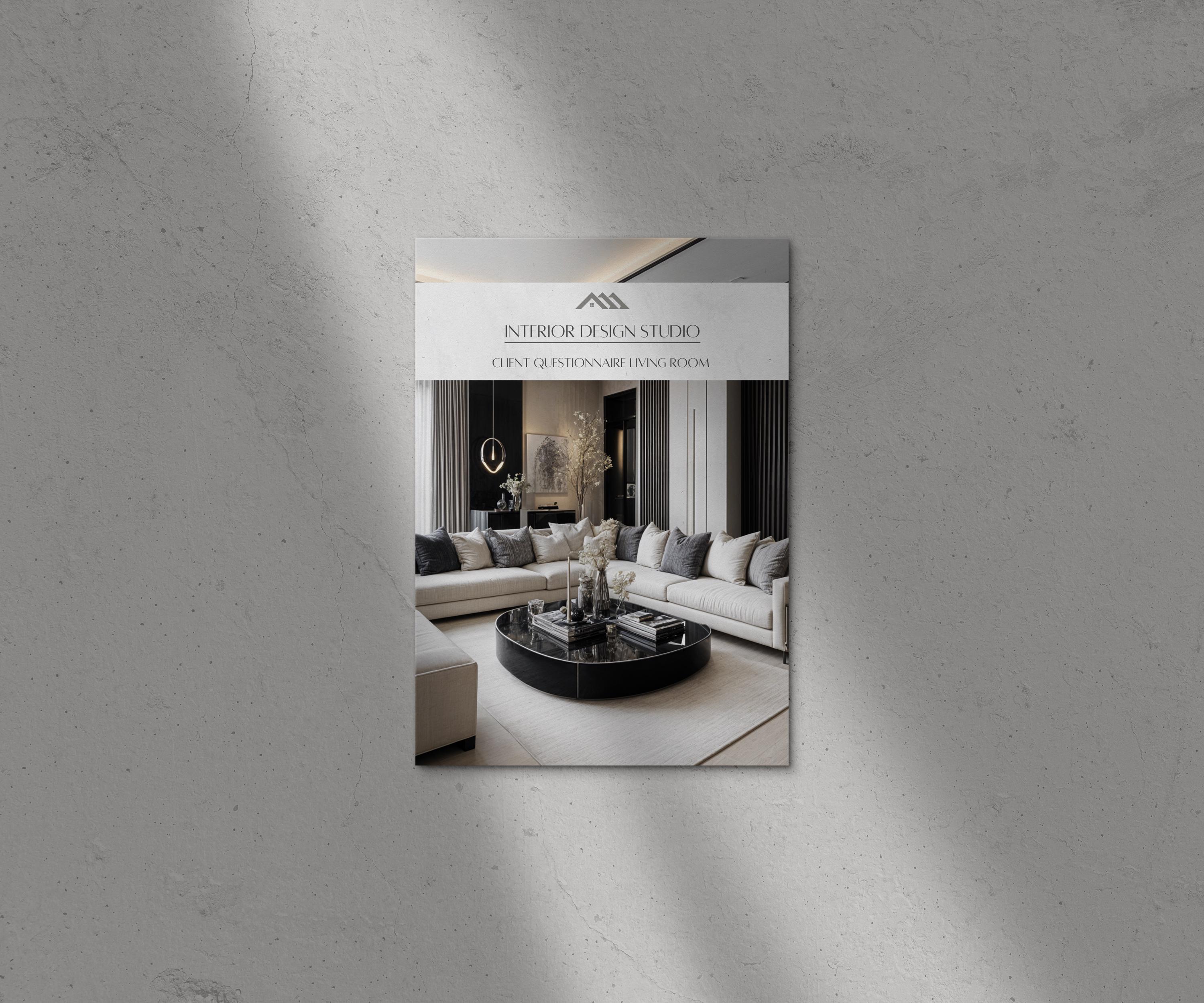 Modern Interior Design Client Questionnaire Living Room Template Client ...