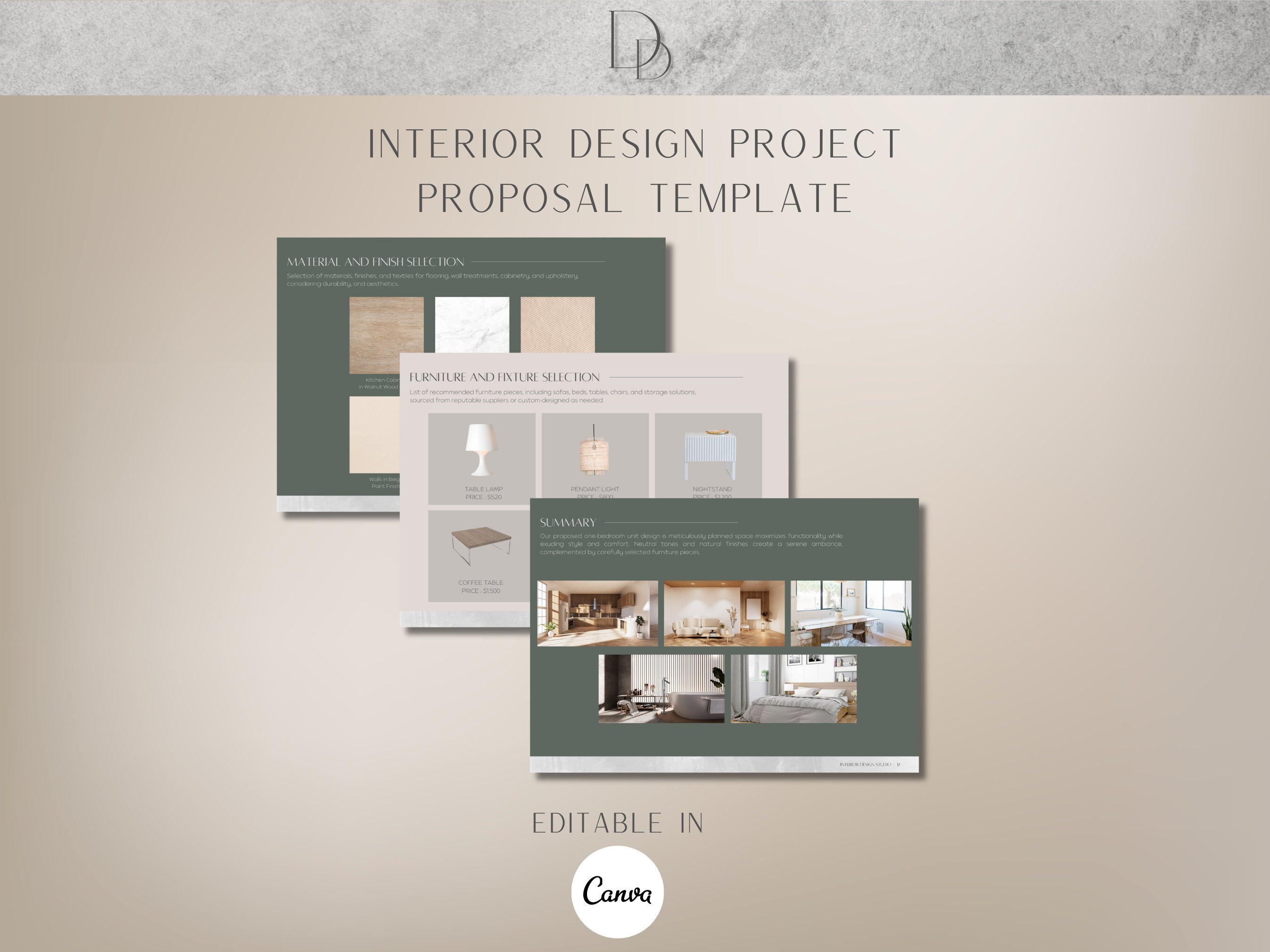 Interior Design Project Proposal Template, Interior Designer Project ...