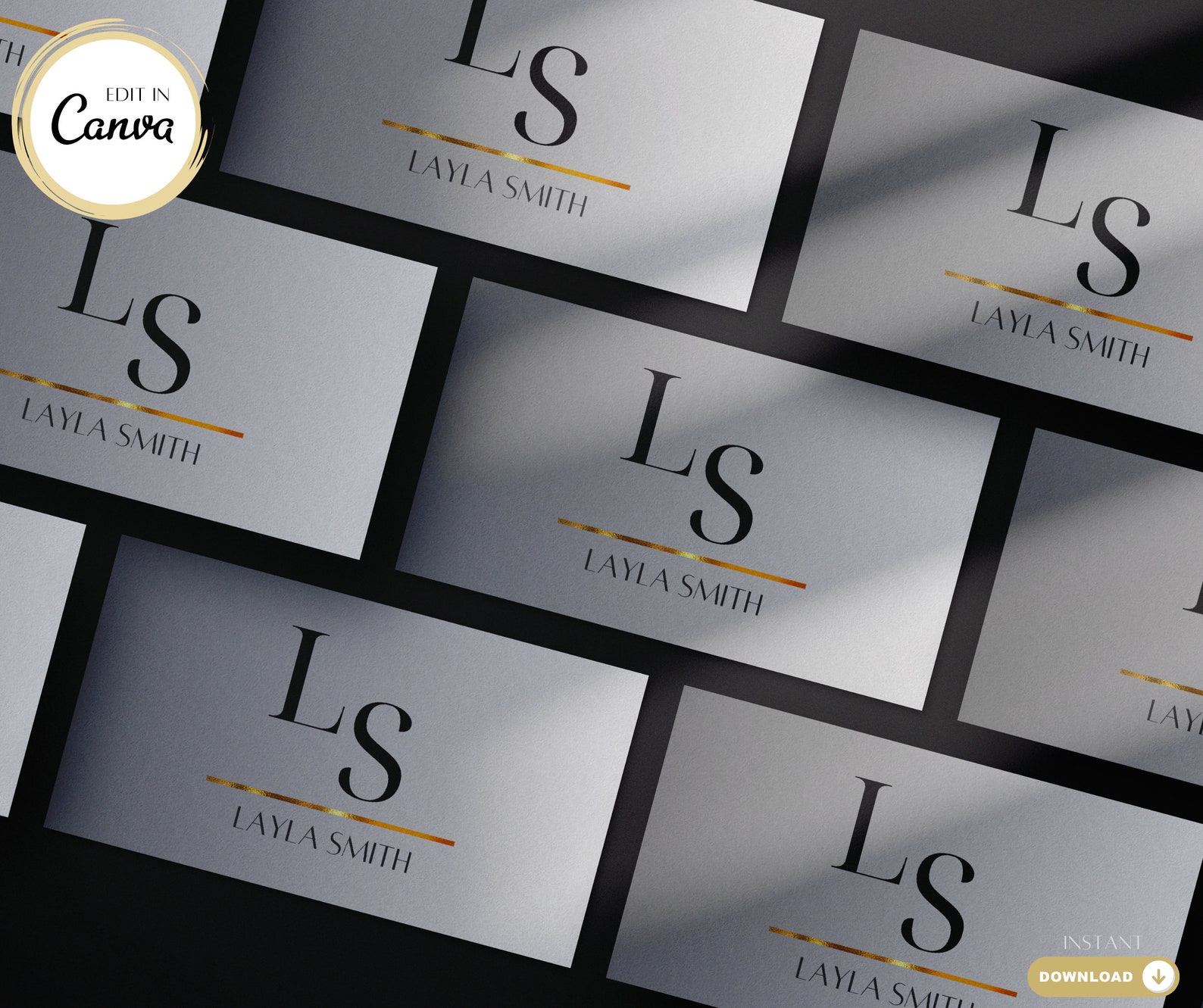 Editable Simple and Minimalist Personal Business Card Printable ...