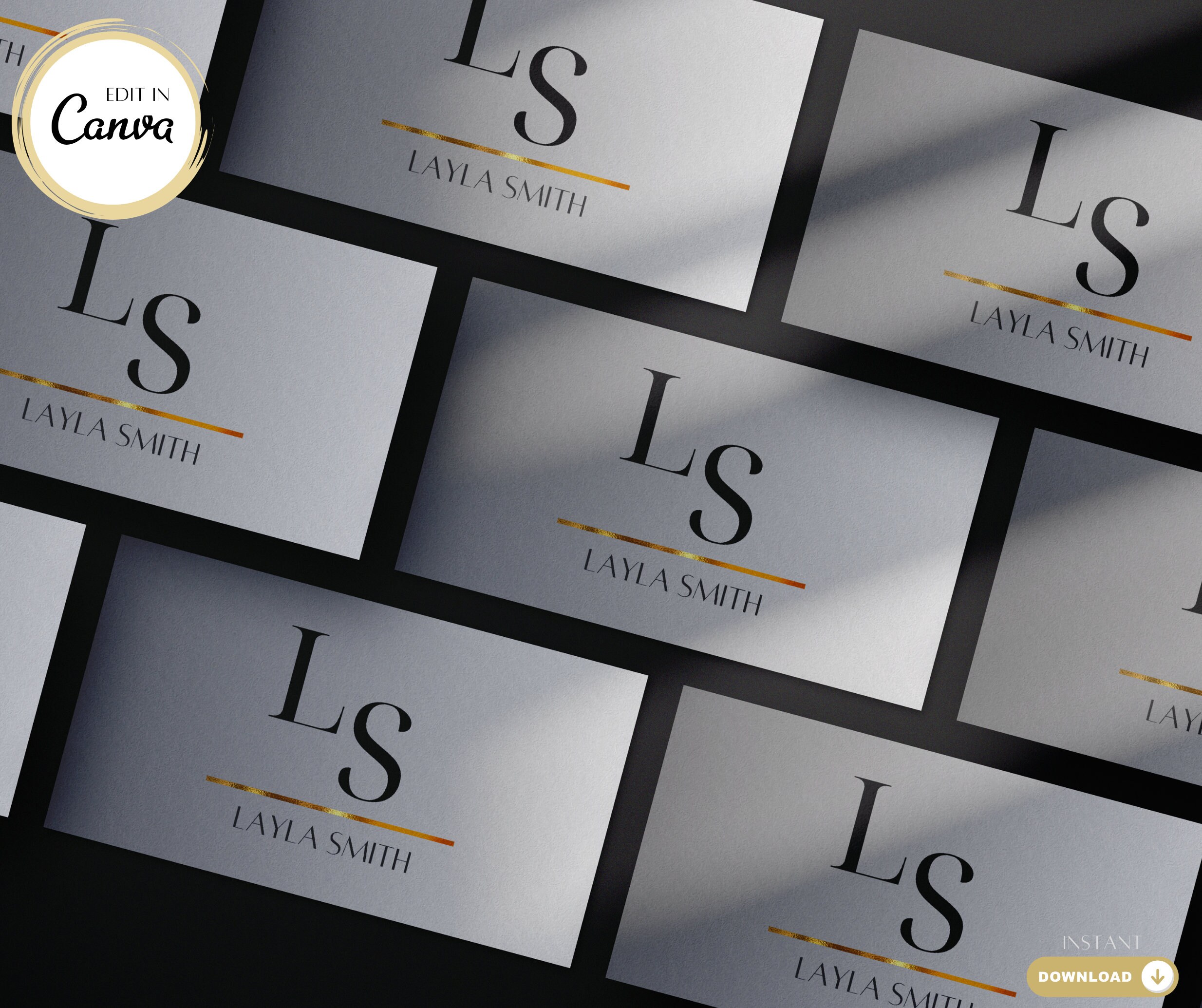 Editable Simple and Minimalist Personal Business Card Printable ...