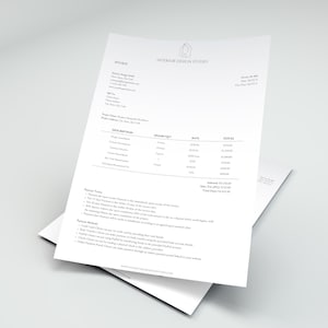Interior Design Client Invoice Template, Design Project Management ...