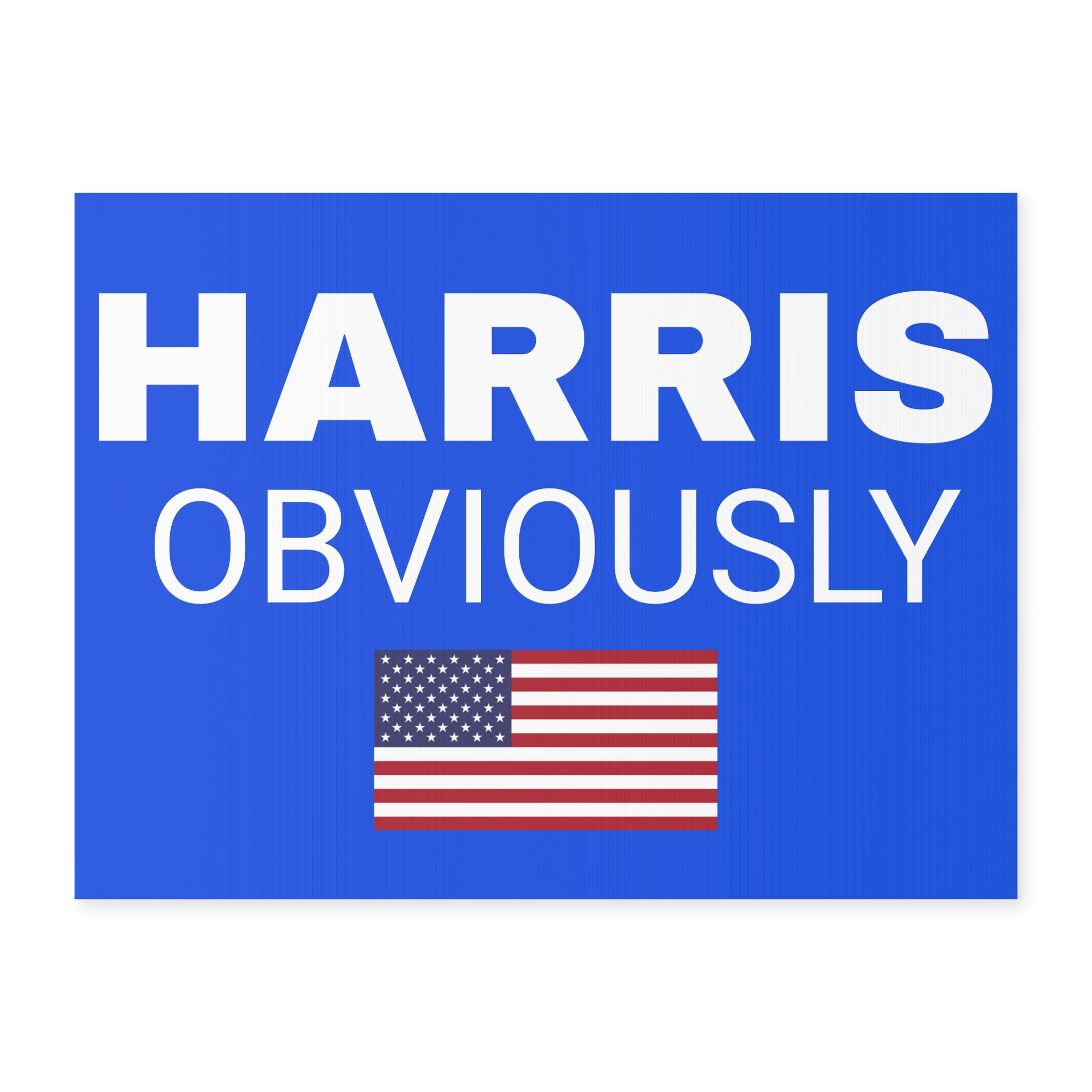 Kamala Harris Obviously Yard Sign - Etsy
