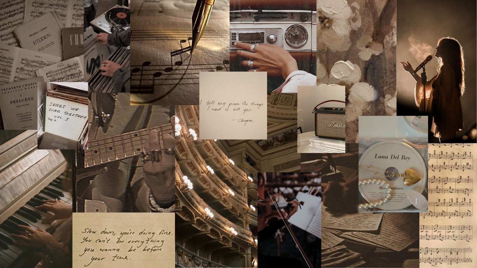 Music Aesthetic Computer Wallpaper - Etsy