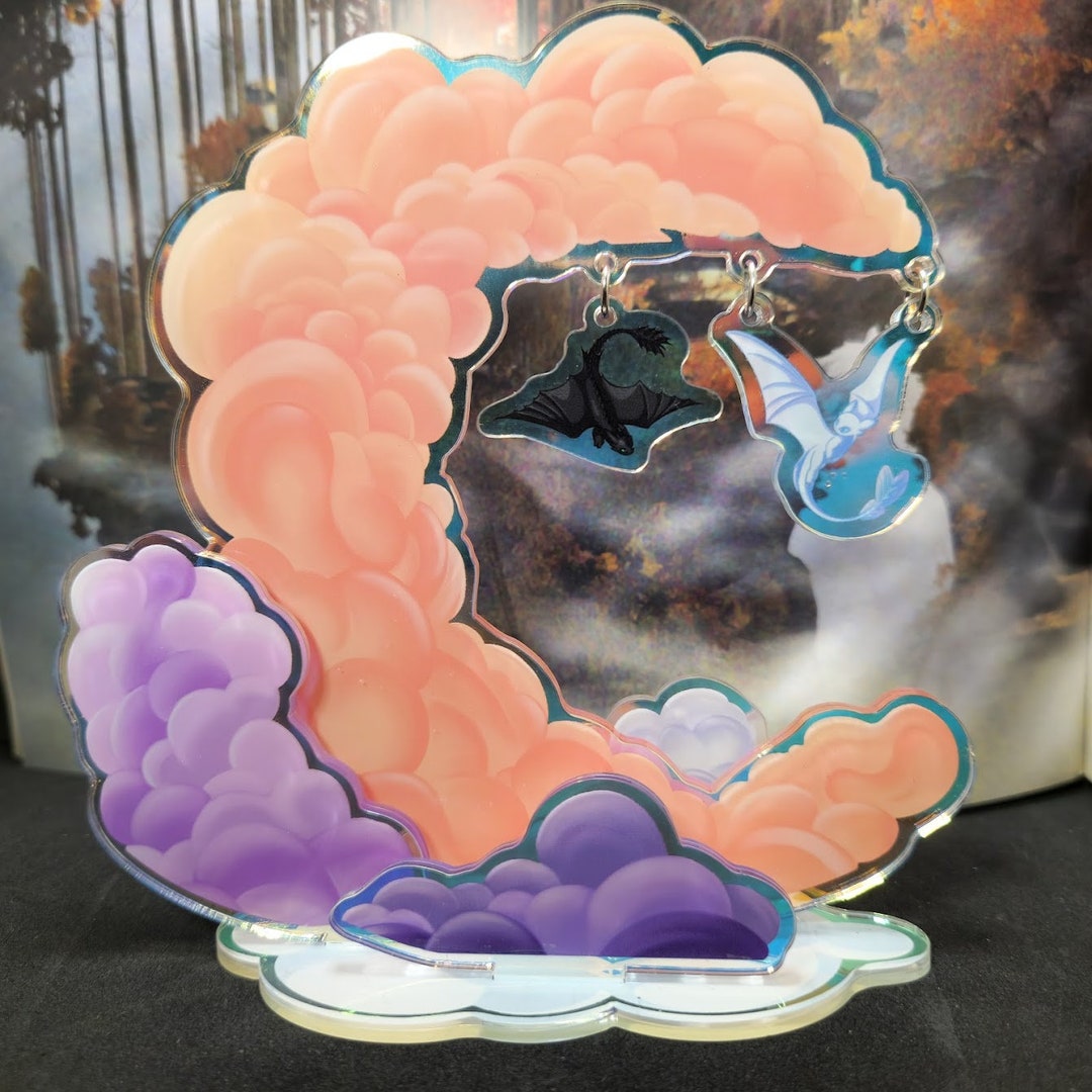 How to Train Your Dragon Toothless and Light Fury Acrylic Standee - Etsy