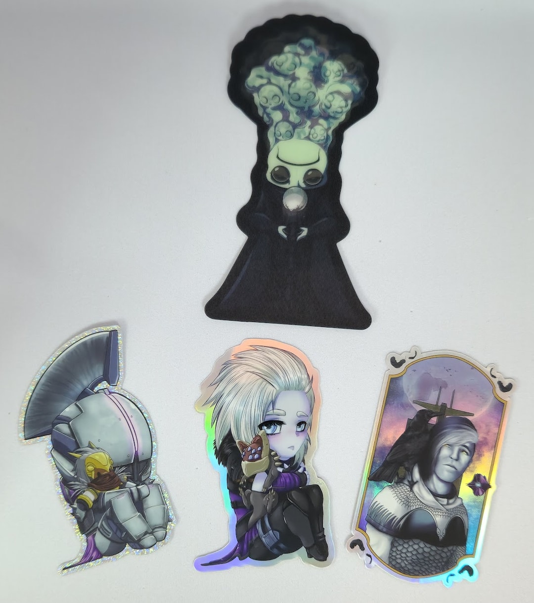 Destiny 2 Stickers Chibi Mara, Chibi Saint-14, Crow and Glint, the ...