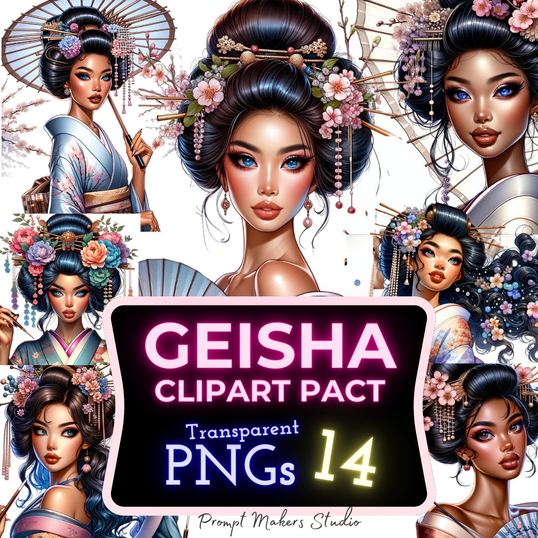 Geisha PNG, Japan Culture, Watercolor Geisha Clipart, 14 Geisha Clipart ...