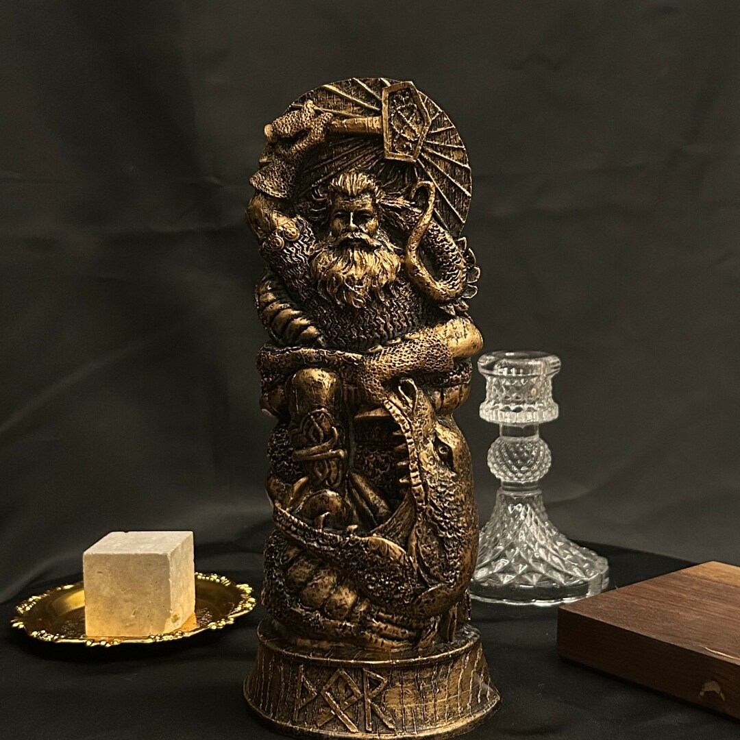 Thor Statue, Norse Gods, Wall Hanging Thor Statue, Mjollnir, Ragnarok ...
