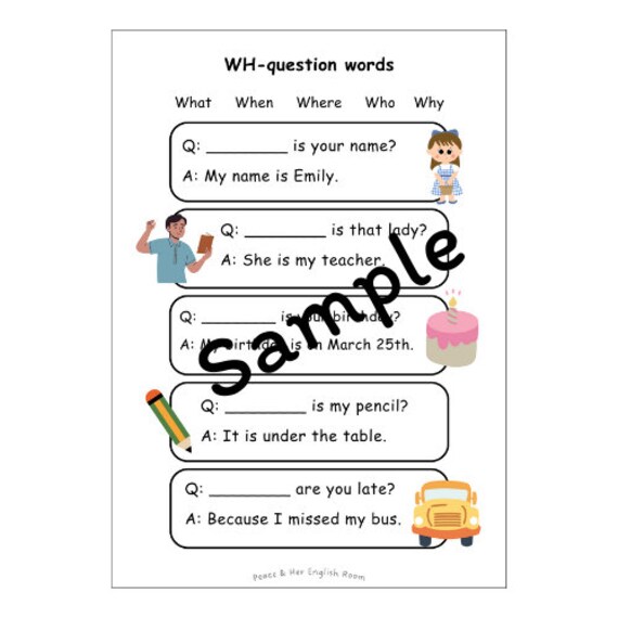 Hoja De Trabajo Con Preguntas Wh Making Questions In Spanish PDF