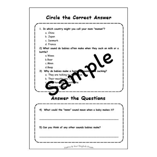 Mother's Day Worksheets, Workbooks, Activities, Reading Comprehension ...