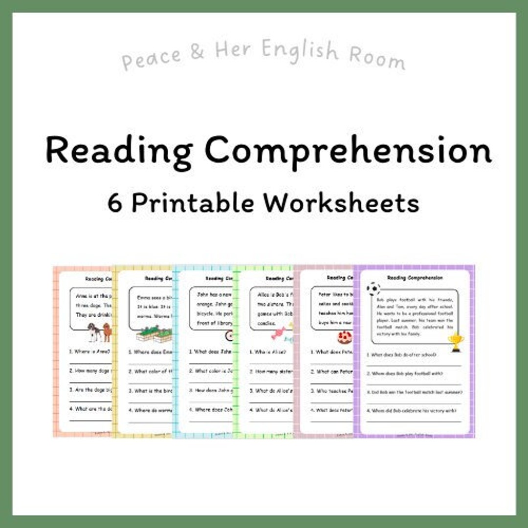 English Reading Comprehension, Wh-questions Worksheets, Decodable ...