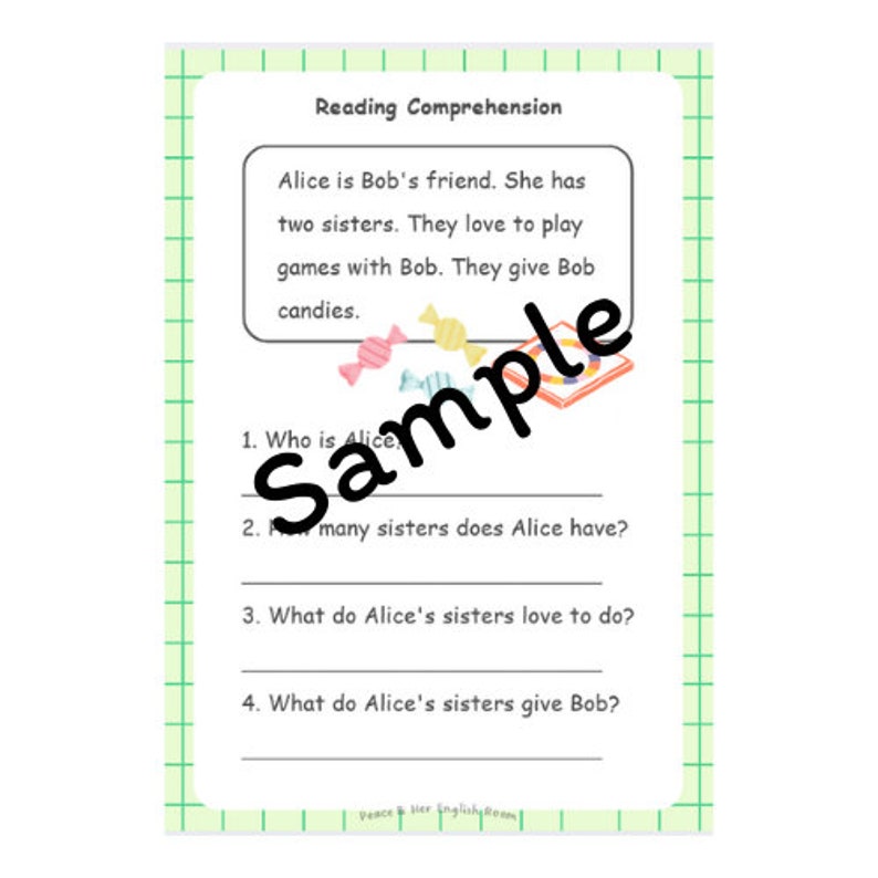 English Reading Comprehension, Wh-questions Worksheets, Decodable ...