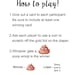 Did Baby Poop Baby Shower Game, Gender Reveal Games, Baby Shower ...
