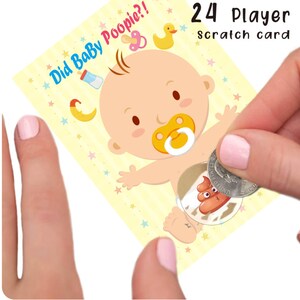 Did Baby Poop Baby Shower Game, Gender Reveal Games, Baby Shower ...