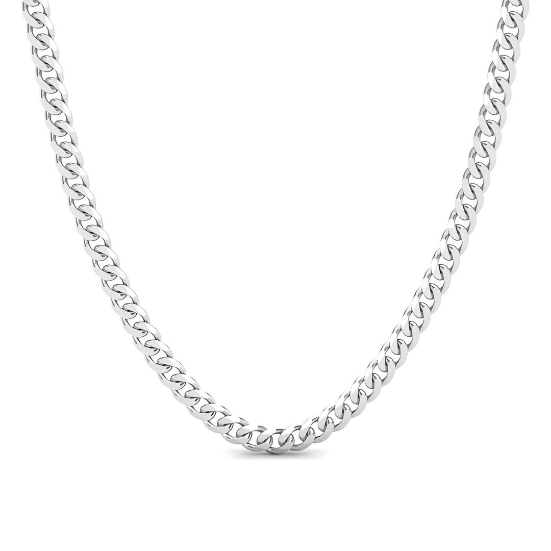 Sterling Silver Italian Cuban Link Chain - Etsy