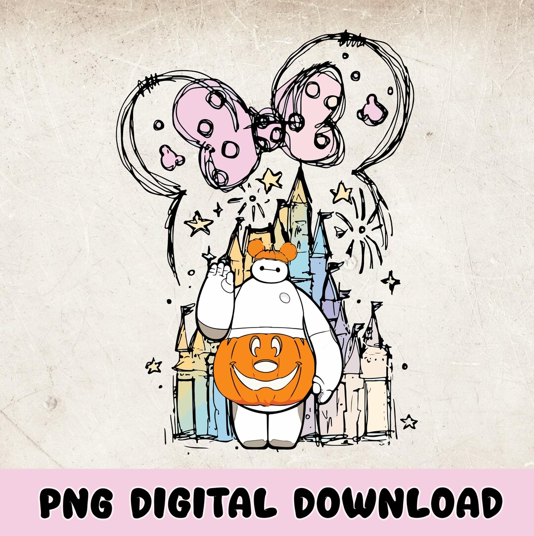 Baymax Fall Castle Png, Baymax Halloween Castle Png, Autumn Magic ...