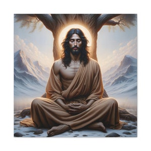 Meditating Jesus Meditation in the Himalayas - Etsy Canada