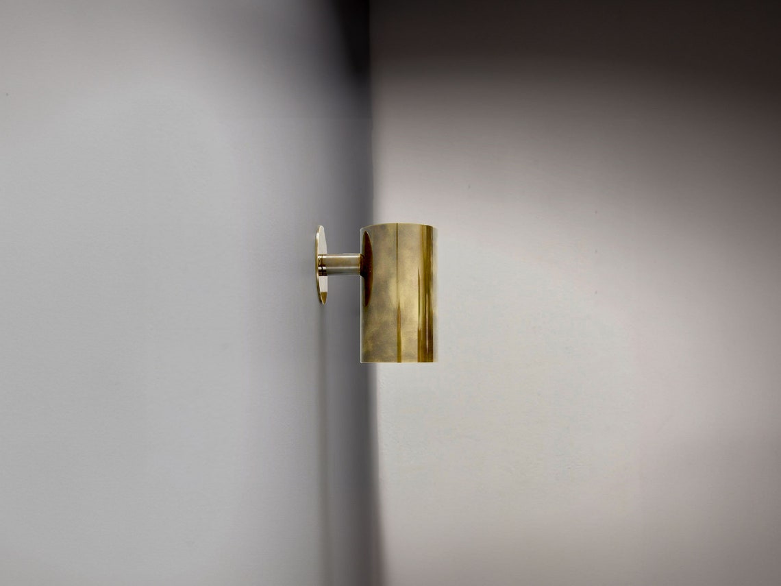 Brass Indoor Outdoor Sconce Lighting, Modern Brass Wall Sconce, Mid ...