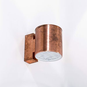Unique Raw Copper Outdoor Sconce Lighting Fixture, Outdoor Copper Wall ...