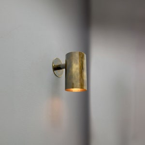 Brass Indoor Outdoor Sconce Lighting, Modern Brass Wall Sconce, Mid ...