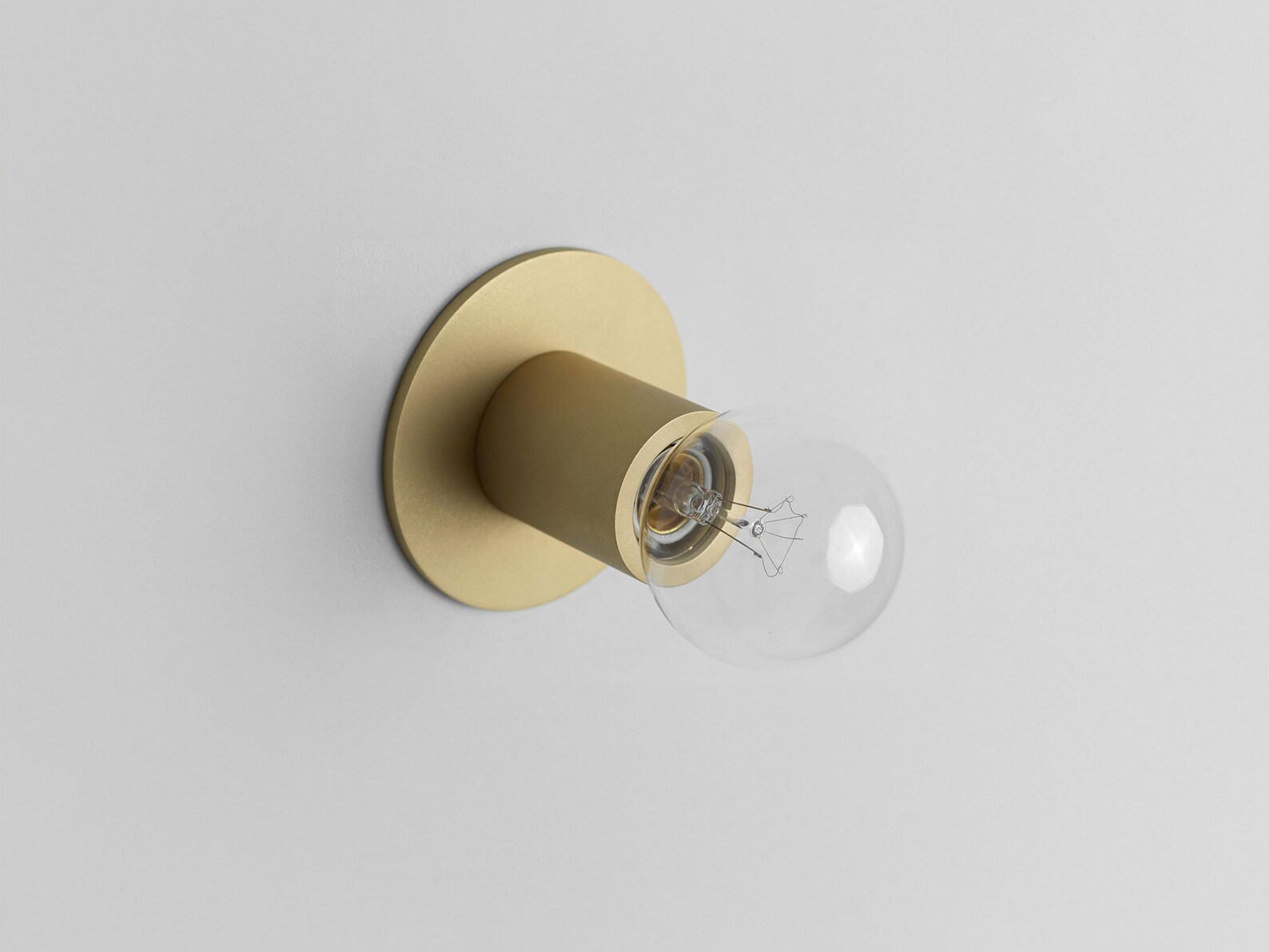 Minimalist Brass Downlight Sconce, Cylinder Directional Ceiling Spot ...