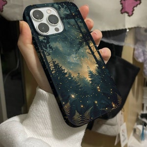 Fantasy Fairycore Forest Firefly Phone Case Dancing Fireflies at Night ...