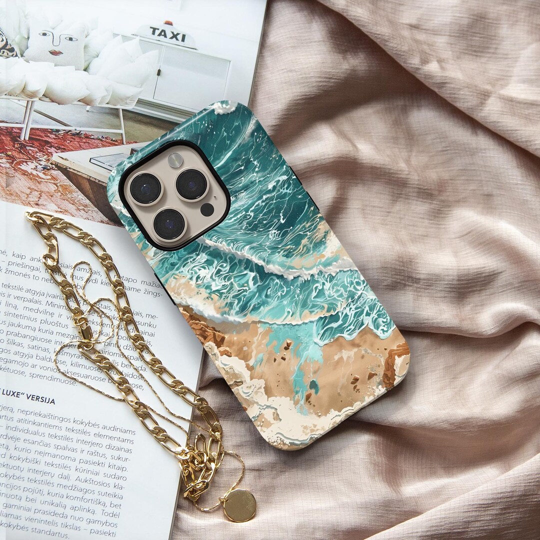 Hawaii Beach Lover Coastal Wave Phone Case Summer Tropical Island Sea ...