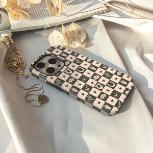 Cute Texas Cowboy Checkered Phone Retro Case Western Cowgirl iPhone 15 ...