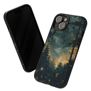 Fantasy Fairycore Forest Firefly Phone Case Dancing Fireflies at Night ...