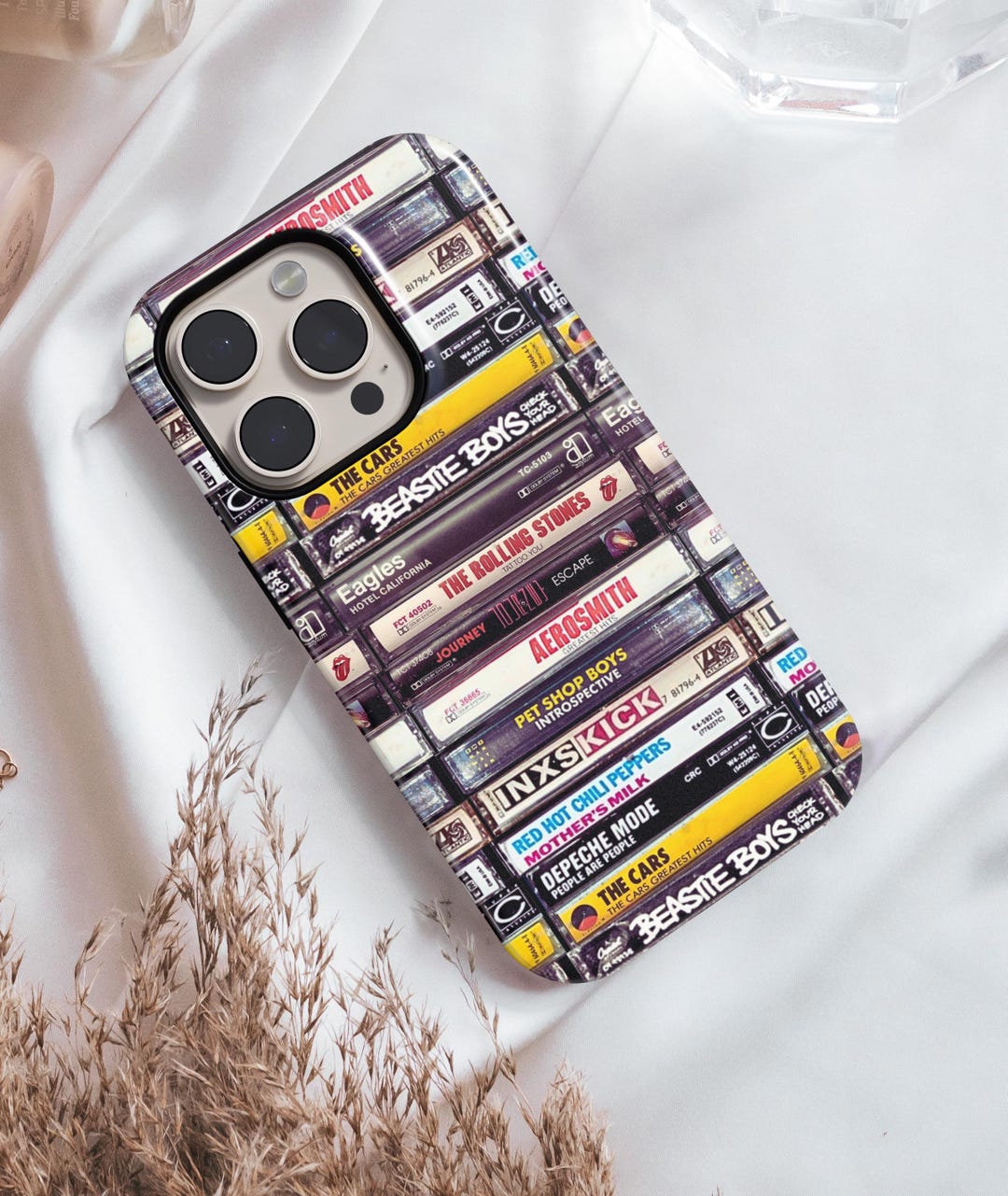 80s 90s Cassette Tape Phone Case Retro Vintage Rock Band Music Tape ...